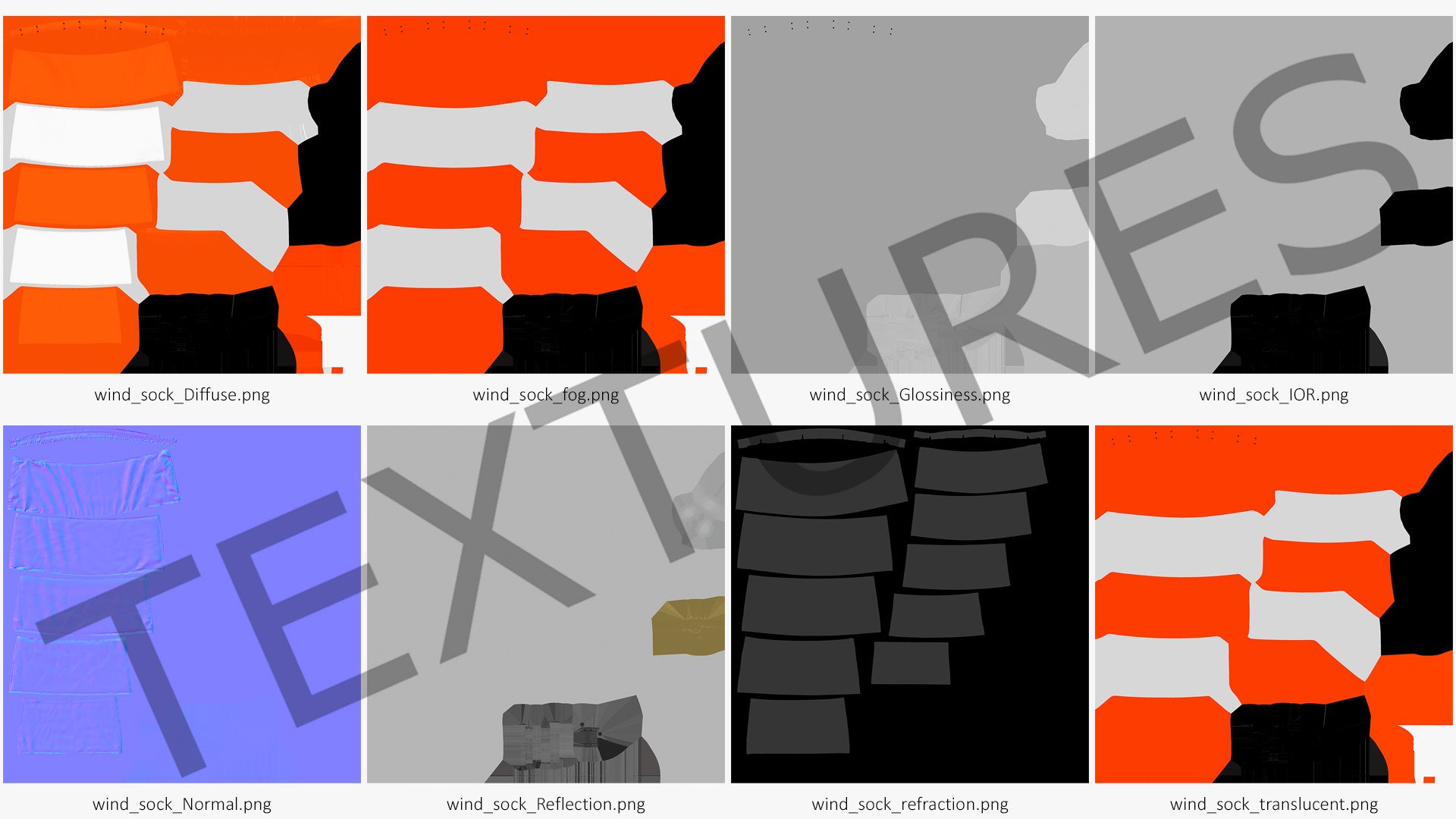 3D Windsock with Wind Speed 3 Knots model - TurboSquid 2026032