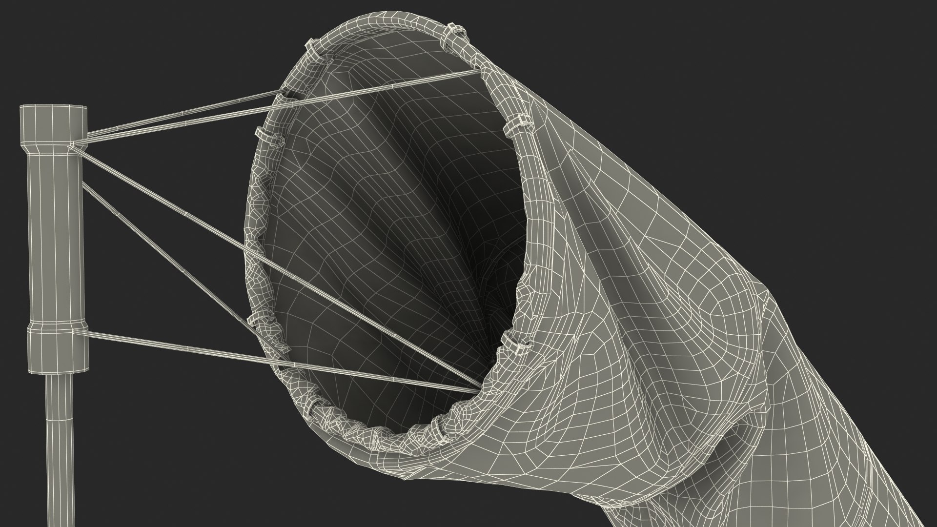 3D Windsock with Wind Speed 3 Knots model - TurboSquid 2026032