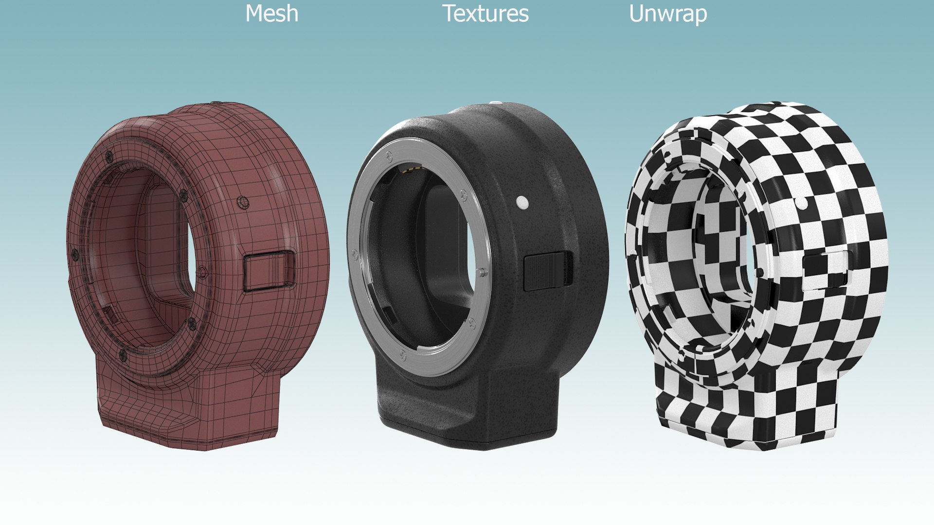 3D Digital Camera Adapter - TurboSquid 1961684