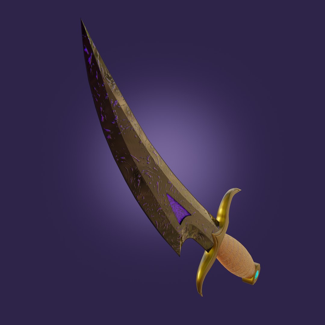 3D Obsidian dagger of darkness PBR low-poly - TurboSquid 1994044