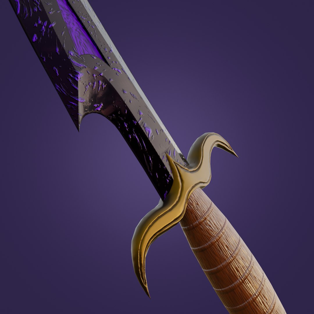 3D Obsidian dagger of darkness PBR low-poly - TurboSquid 1994044