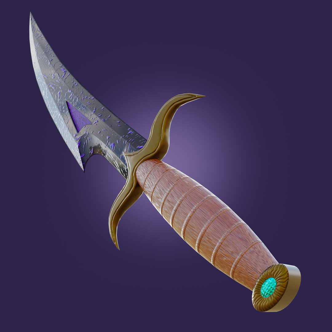 3D Obsidian dagger of darkness PBR low-poly - TurboSquid 1994044