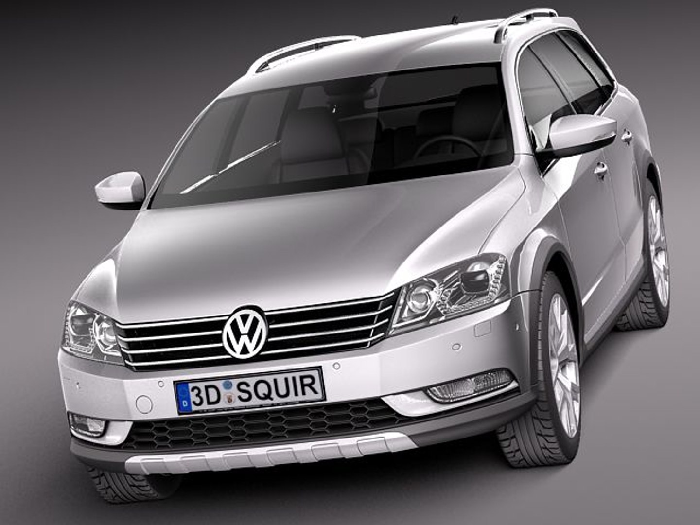 3d Model Volkswagen Passat Alltrack 2013