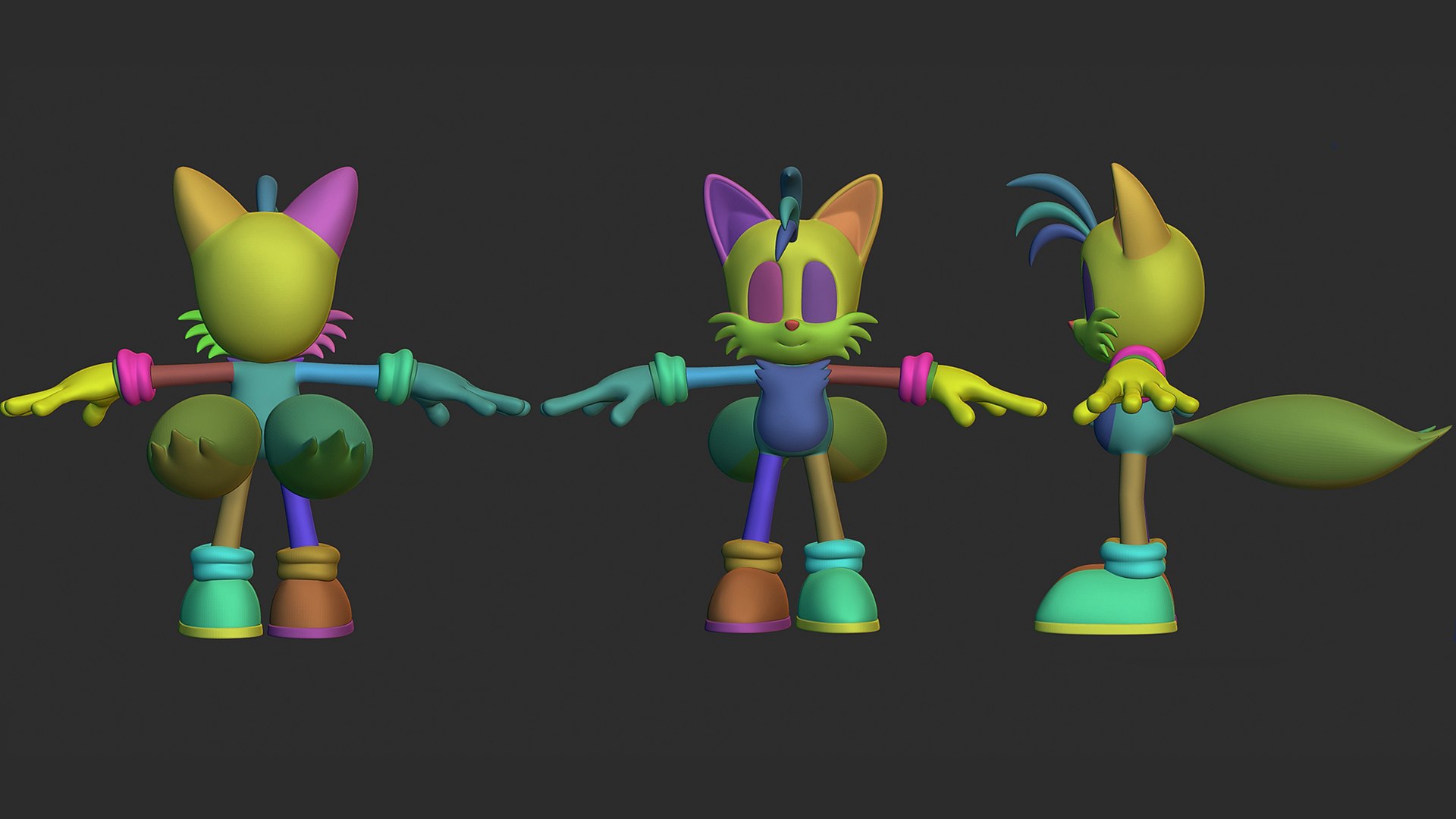 3D Model Miles Tails Prower Sonic Hedgehog Character - TurboSquid 2133558