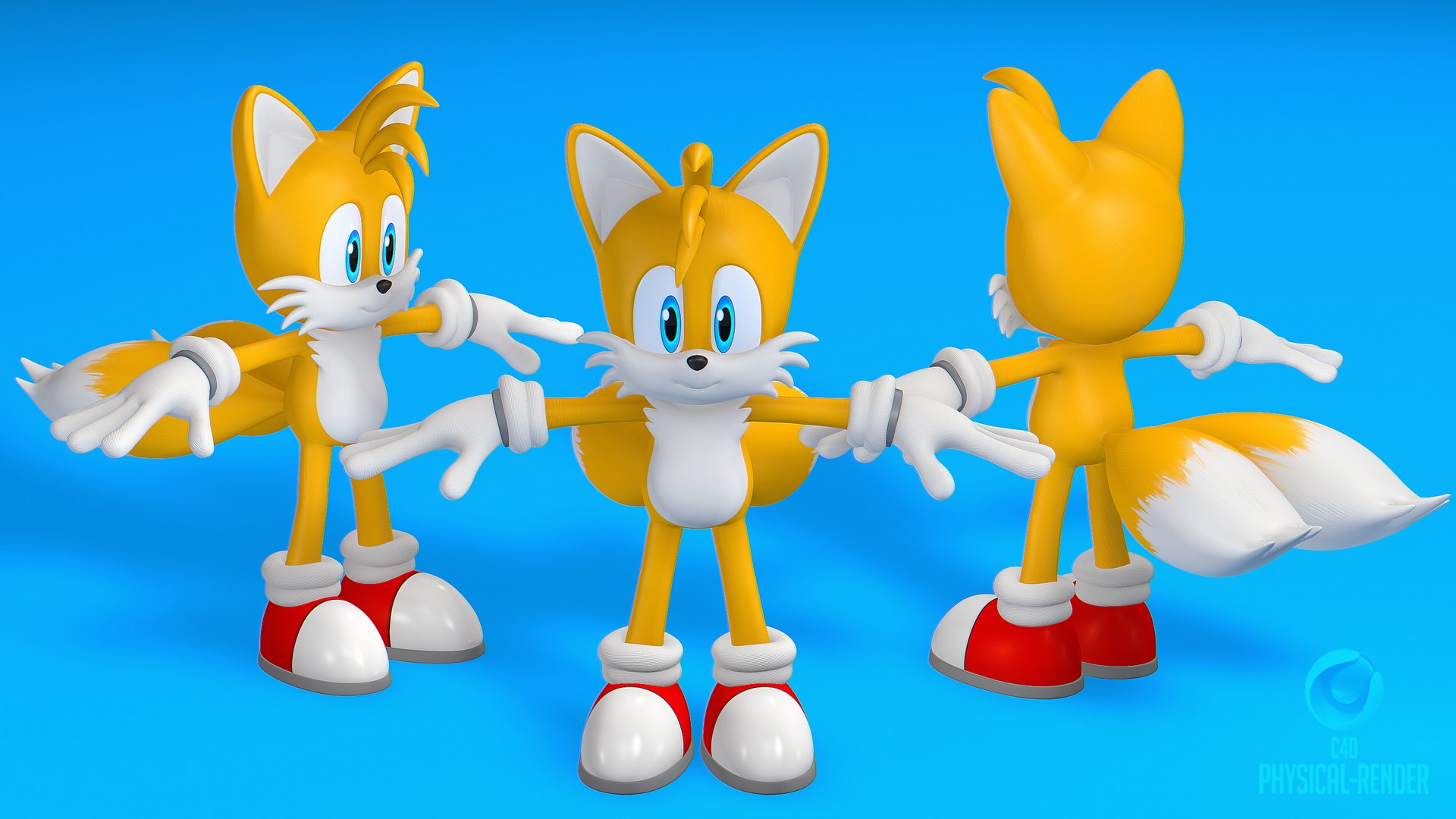 3D model Miles Tails Prower Sonic Character - TurboSquid 2133558