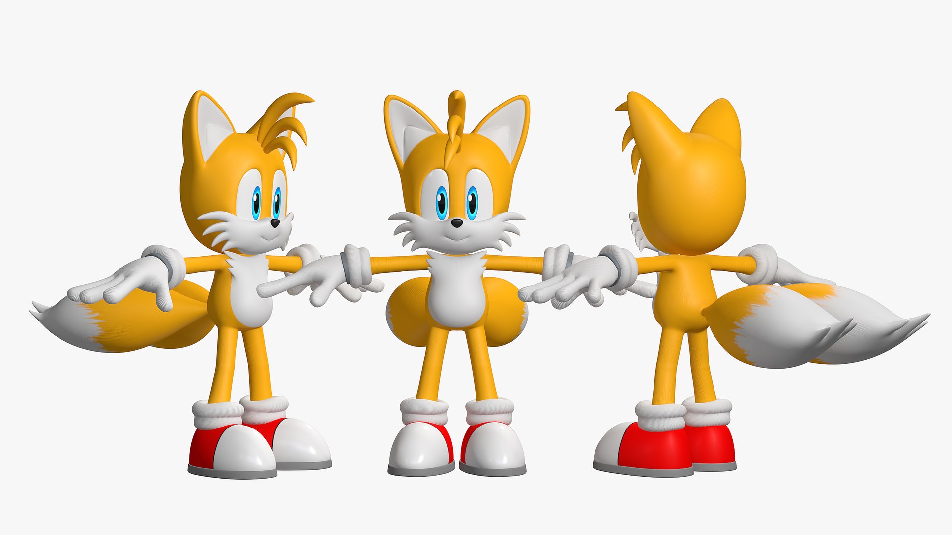 3D Model Miles Tails Prower Sonic Hedgehog Character - TurboSquid 2133558