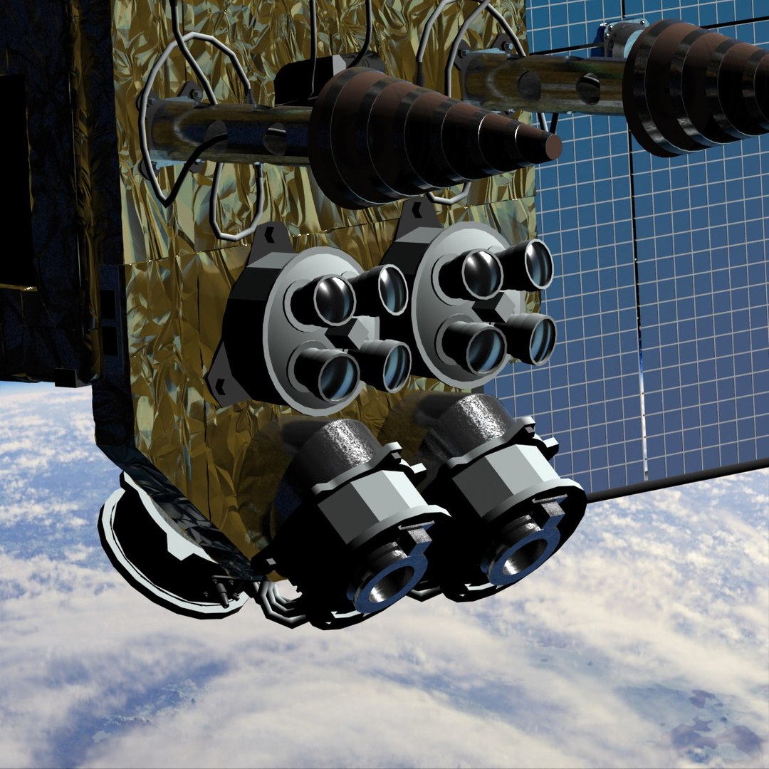 3d max russian gps satellite glonass