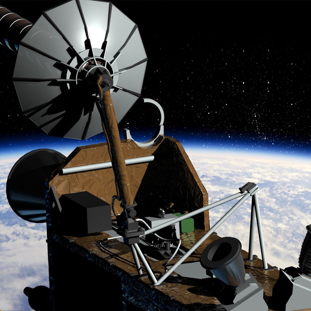 3d max russian gps satellite glonass