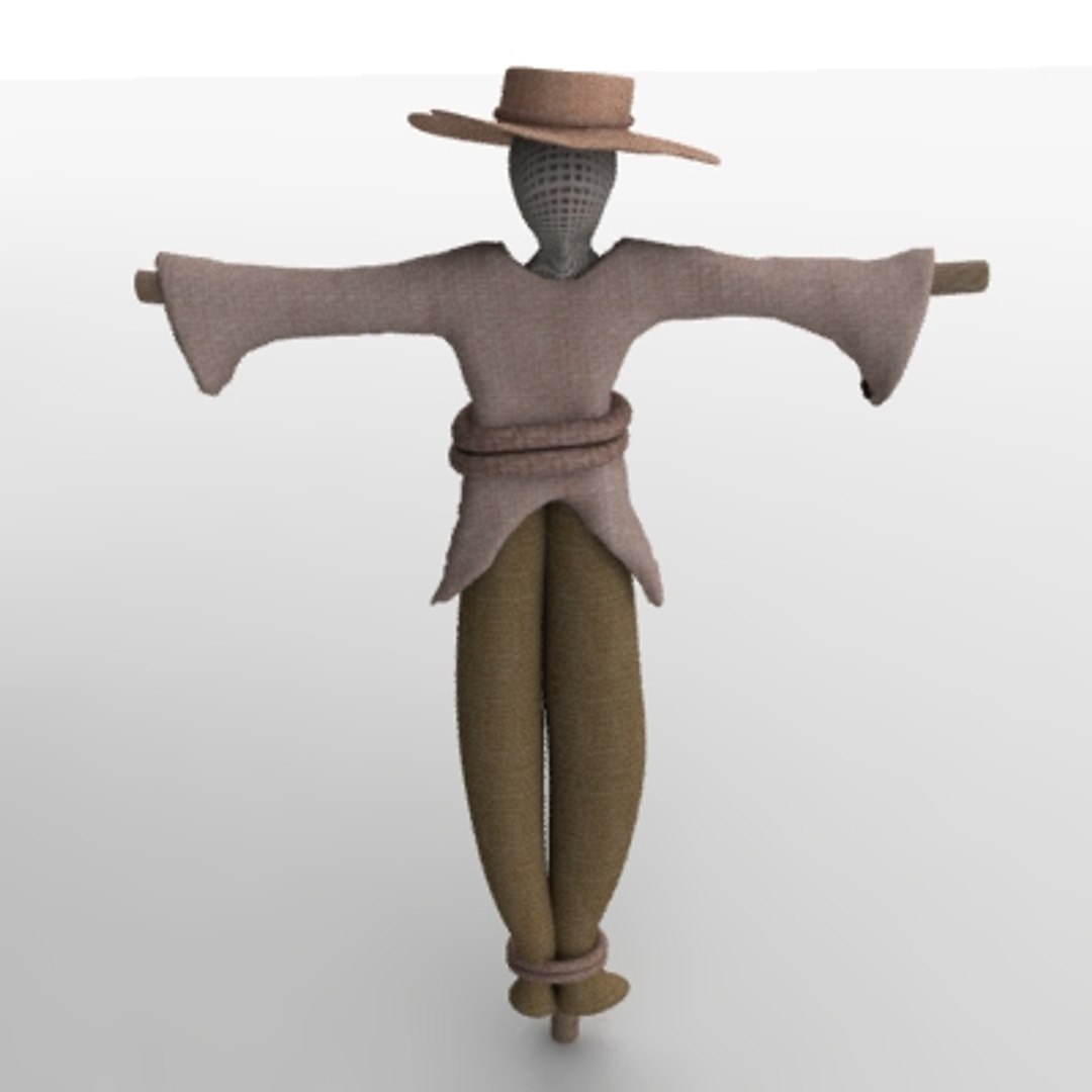 3d Scarecrow Scare Model