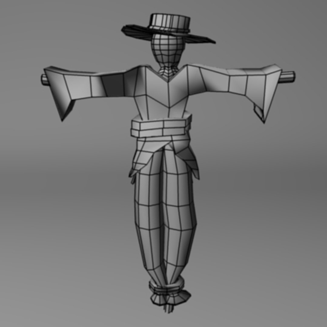 3d Scarecrow Scare Model