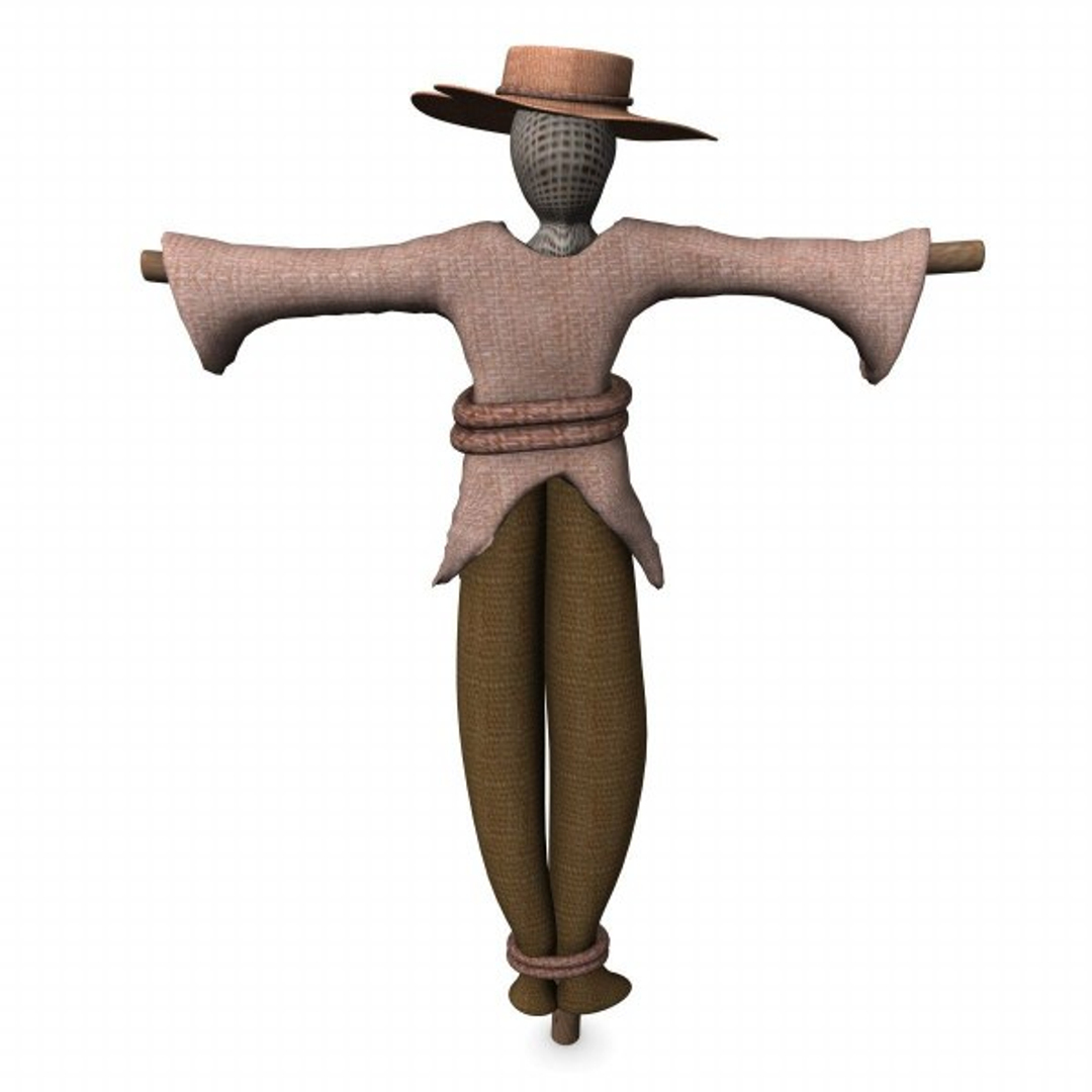 3d scarecrow scare model