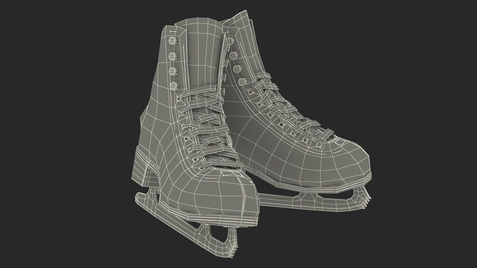 Classic Figure Skating Ice Skates 3D Model - TurboSquid 2322266