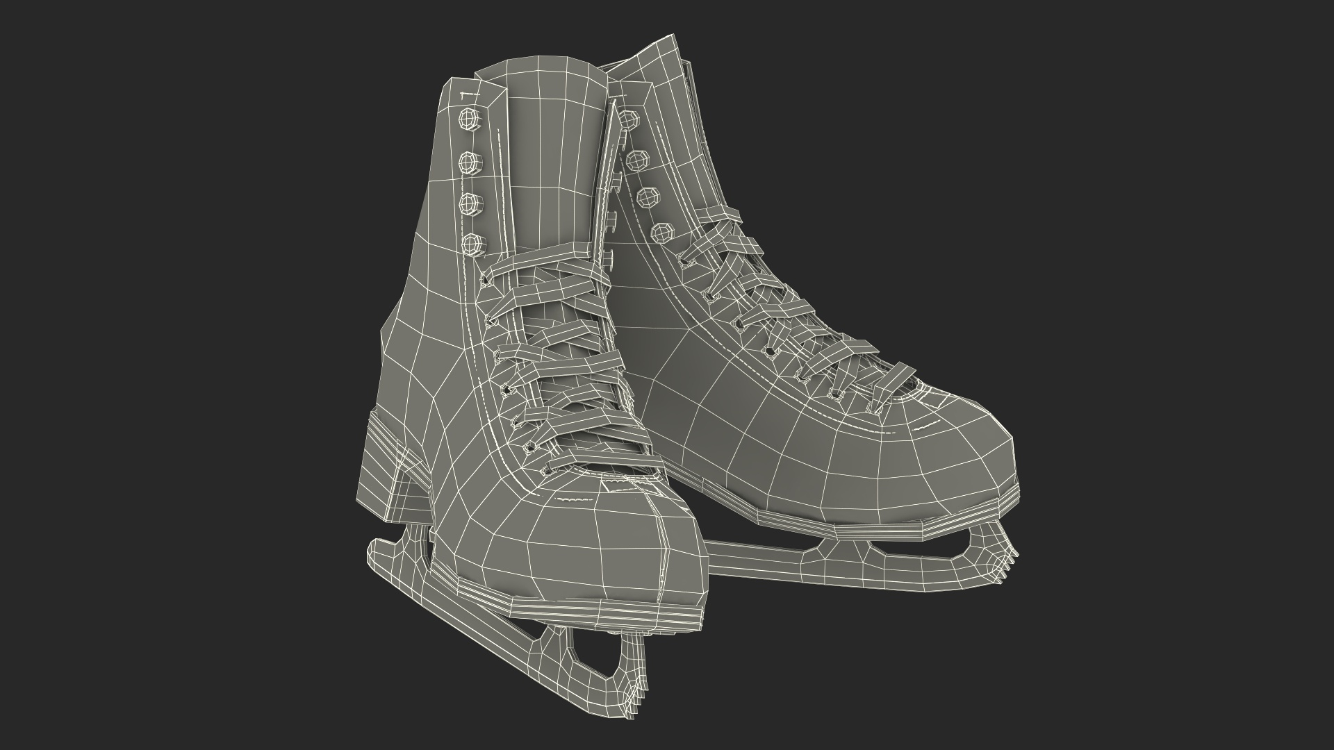 Classic Figure Skating Ice Skates 3D Model - TurboSquid 2322266