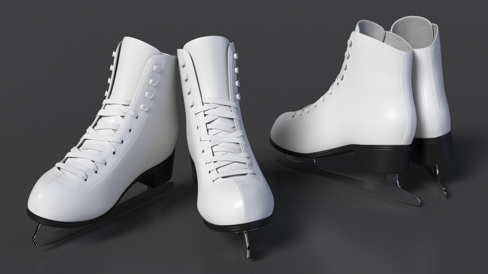 Classic Figure Skating Ice Skates 3D Model - TurboSquid 2322266