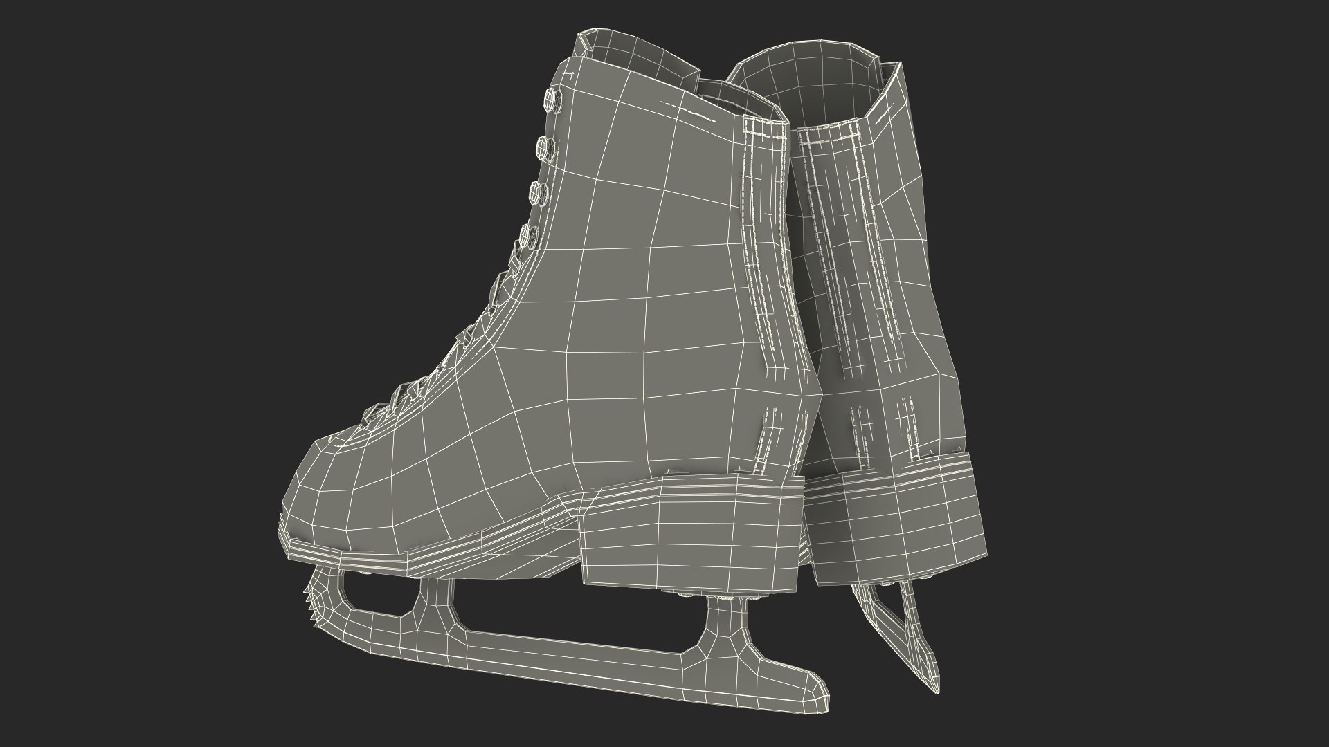 Classic Figure Skating Ice Skates 3D Model - TurboSquid 2322266