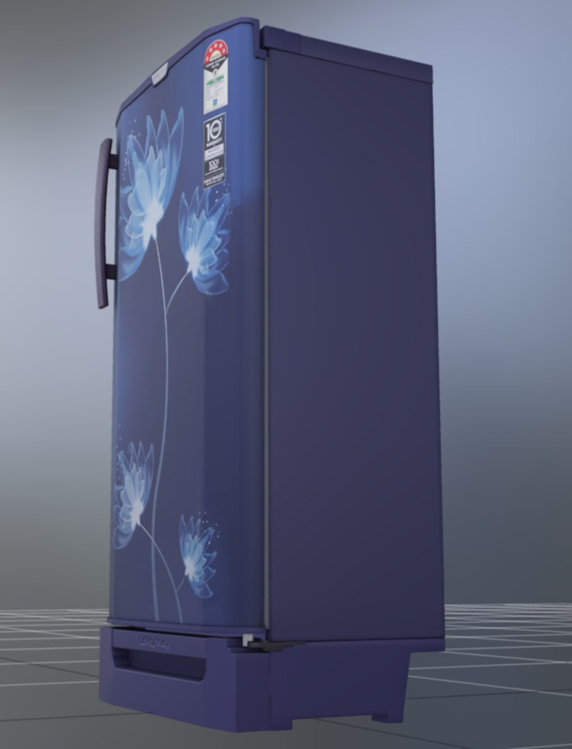 Godrej 190 L Direct Cool Single Door 5 Star 3D Model - TurboSquid 2142557