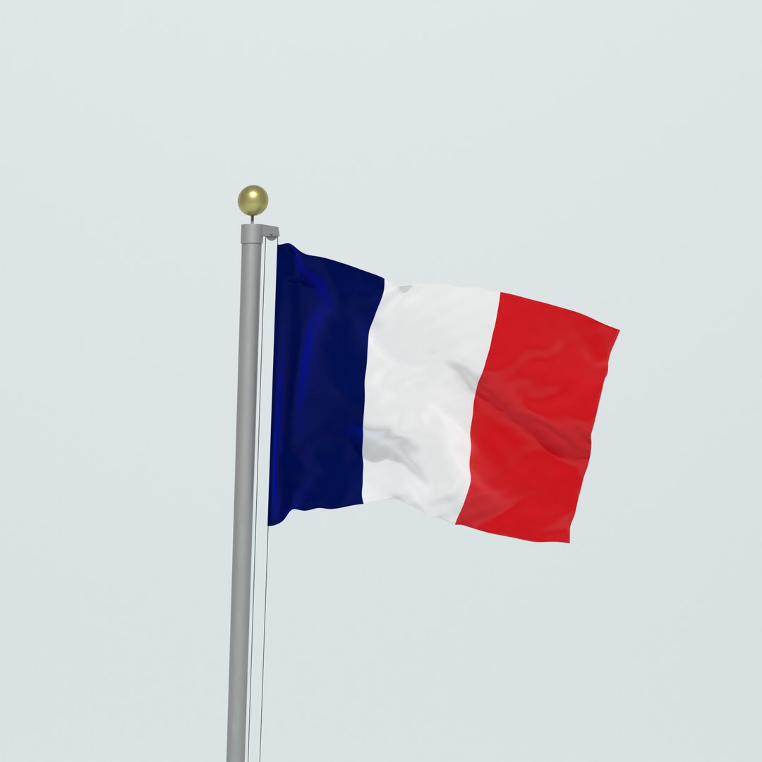 FRANCE FLAG 3D Model - TurboSquid 1820532