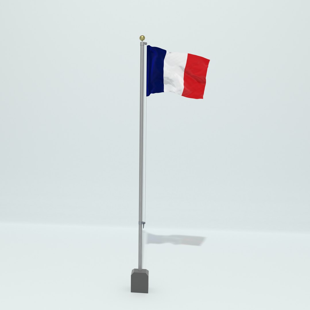 FRANCE FLAG 3D Model - TurboSquid 1820532