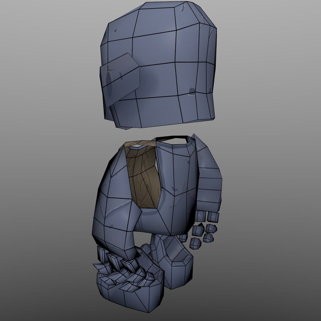 Stylized Knight Animations C4d