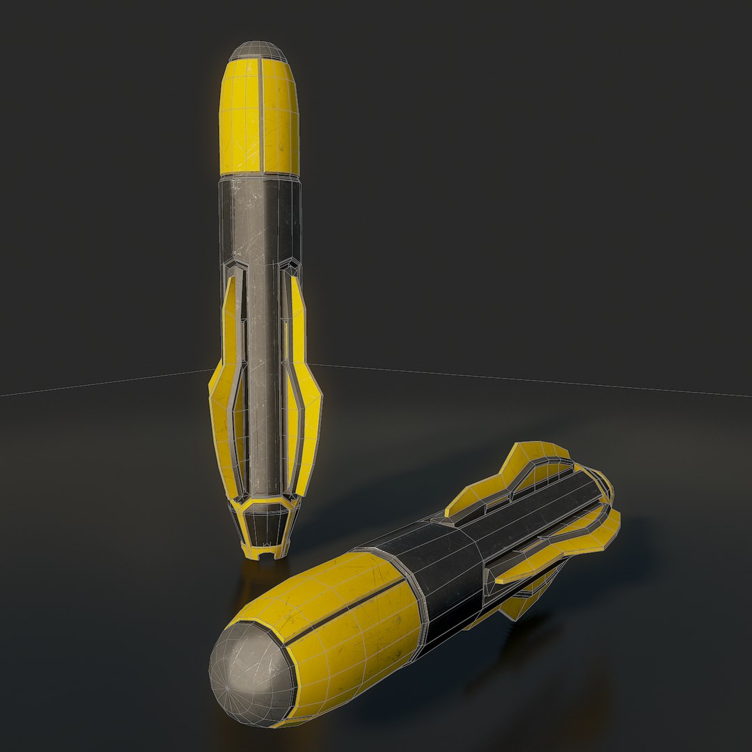Military Missile 3d Model