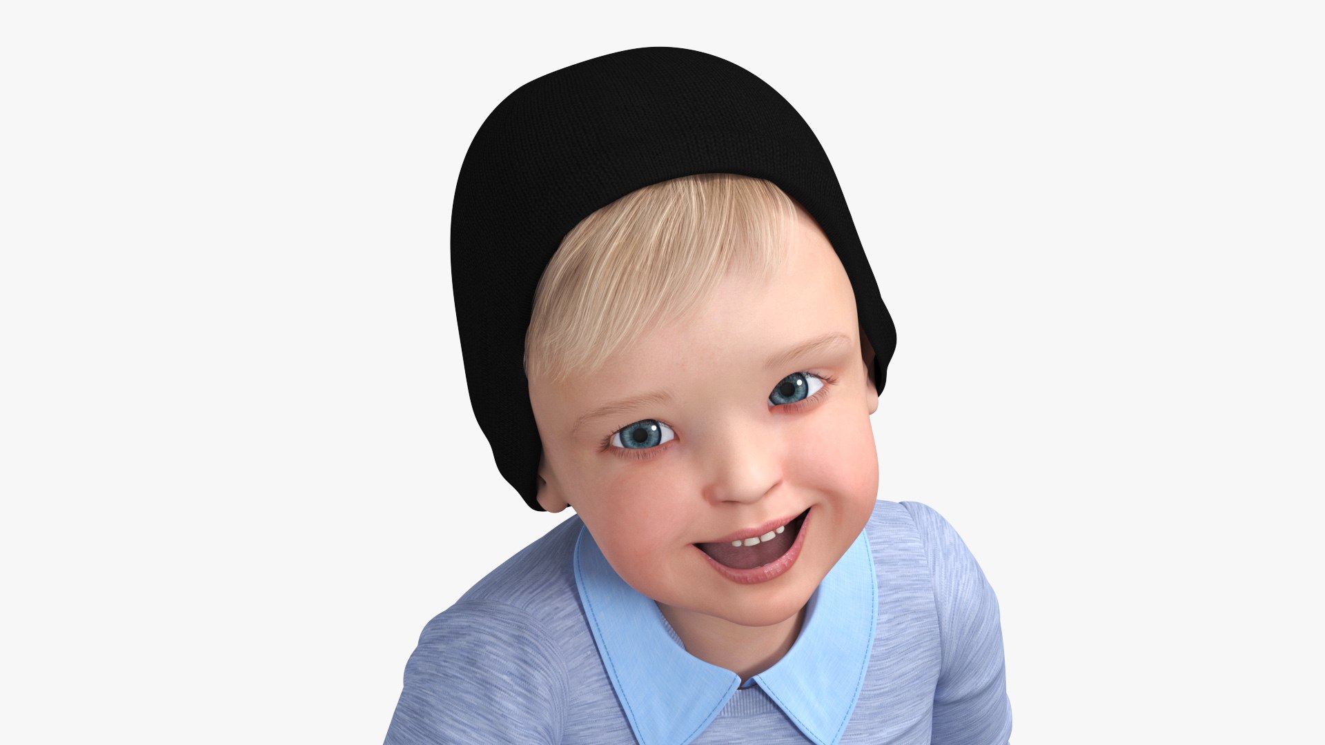 3D Child In Fall Clothes Walking Pose - TurboSquid 2268154