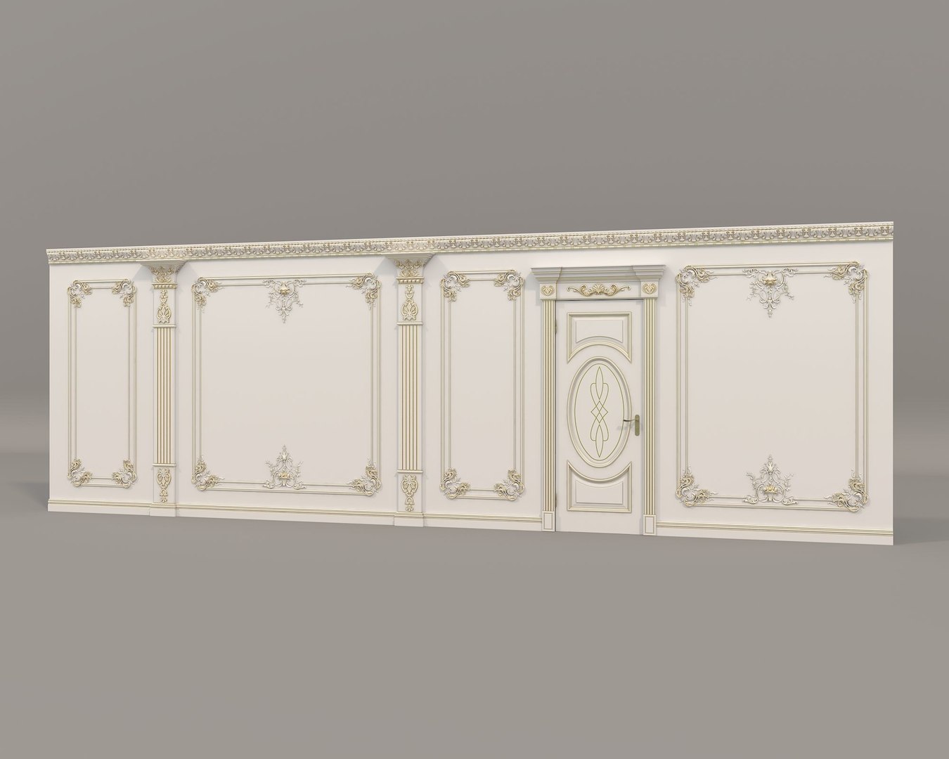 Wall Molding In Classic French Style 40 Model - TurboSquid 2274198