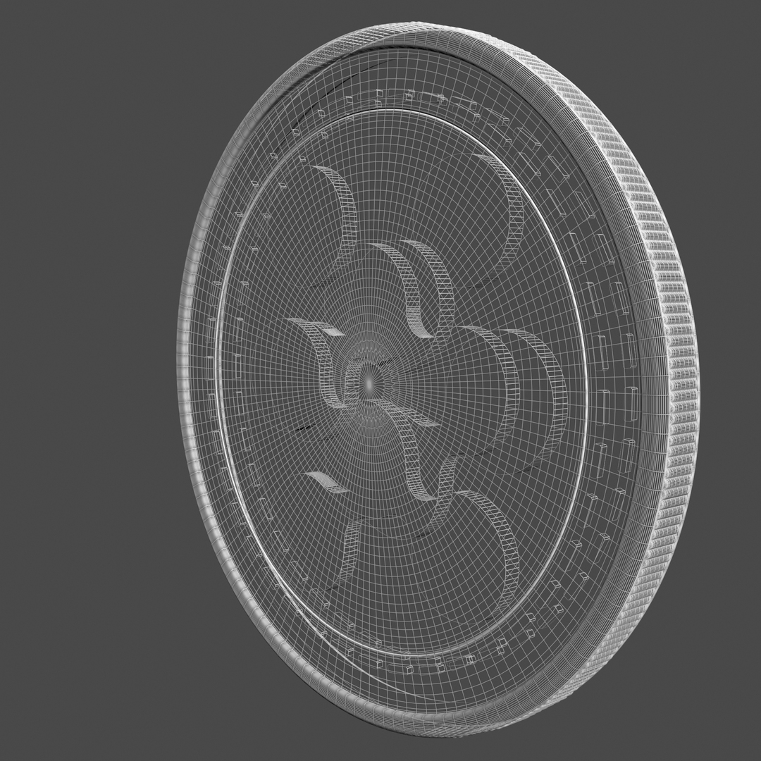 3D IExec RLC Cryptocurrency Gold Coin - TurboSquid 1856929