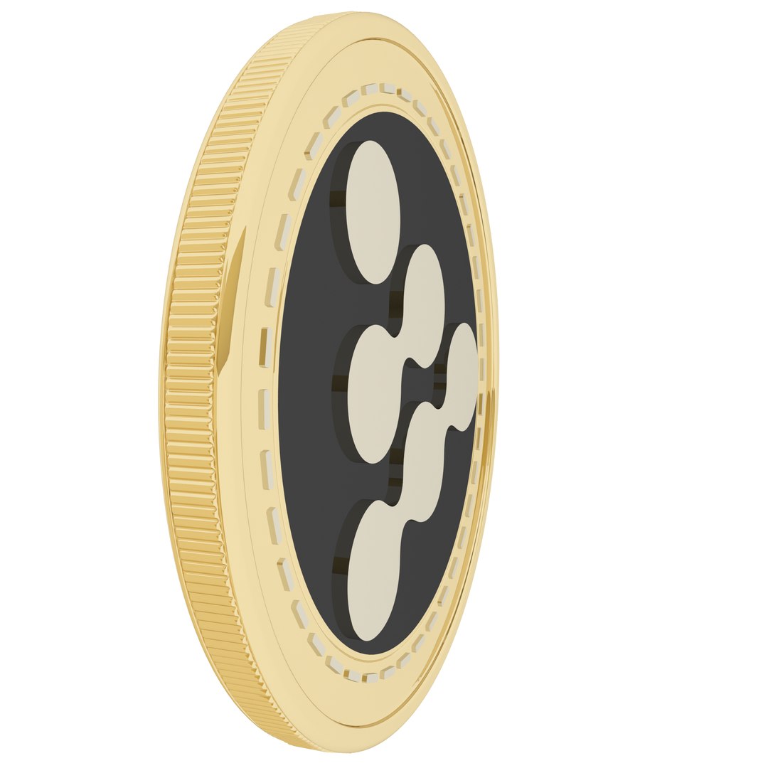 3D IExec RLC Cryptocurrency Gold Coin - TurboSquid 1856929