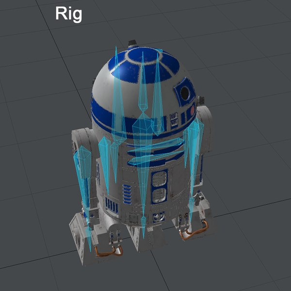 3d r2-d2 artuditu octane model