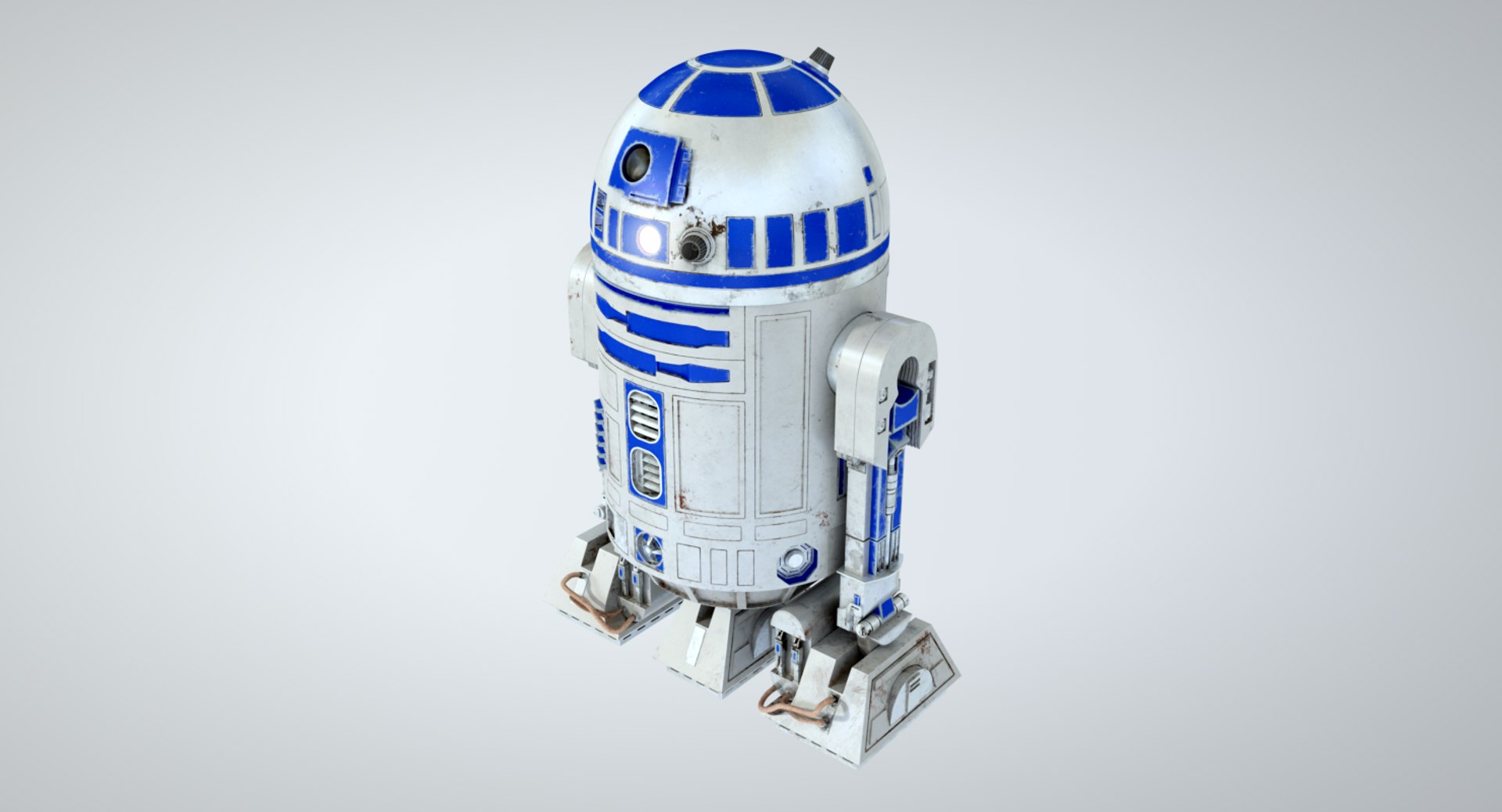 3d r2-d2 artuditu octane model