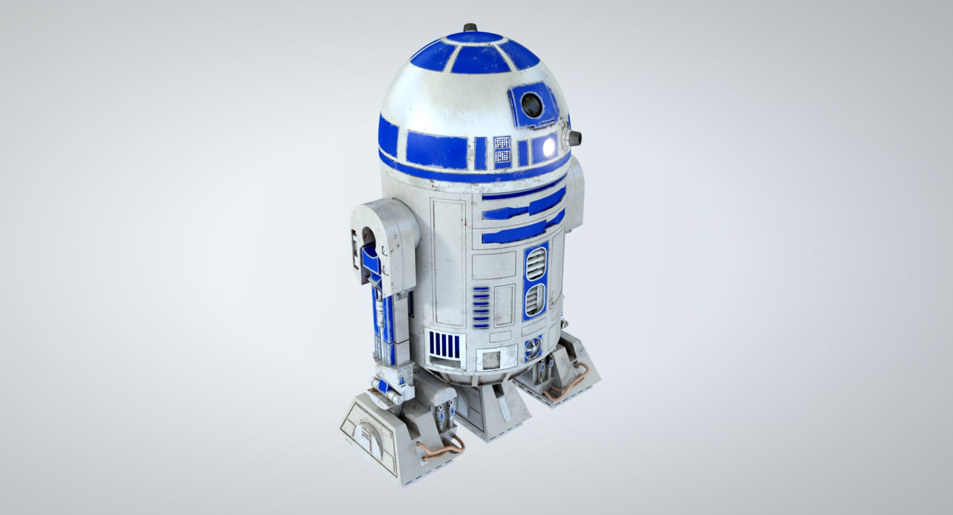 3d r2-d2 artuditu octane model