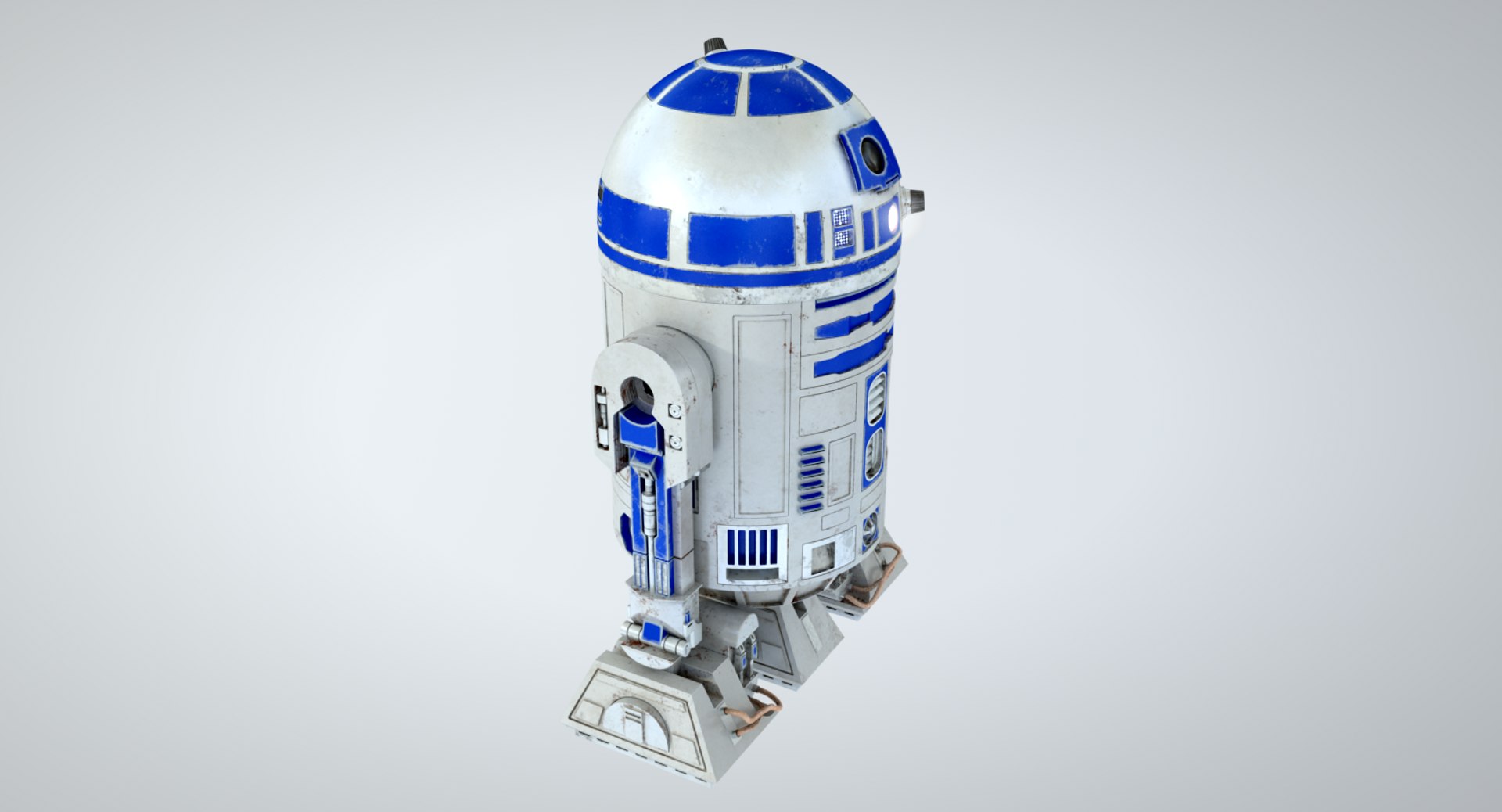 3d r2-d2 artuditu octane model