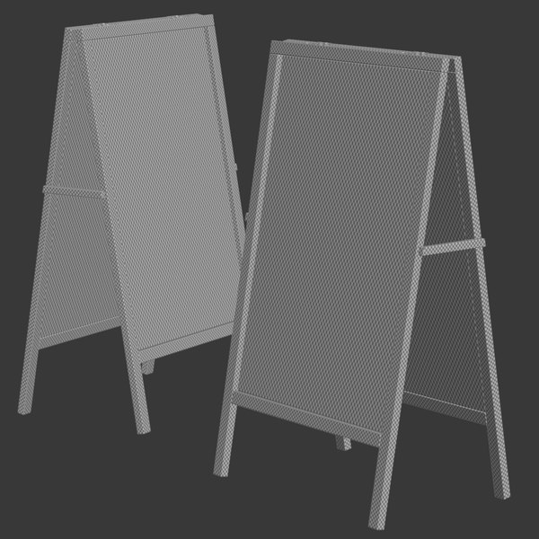 Board menu 3D model - TurboSquid 1644343