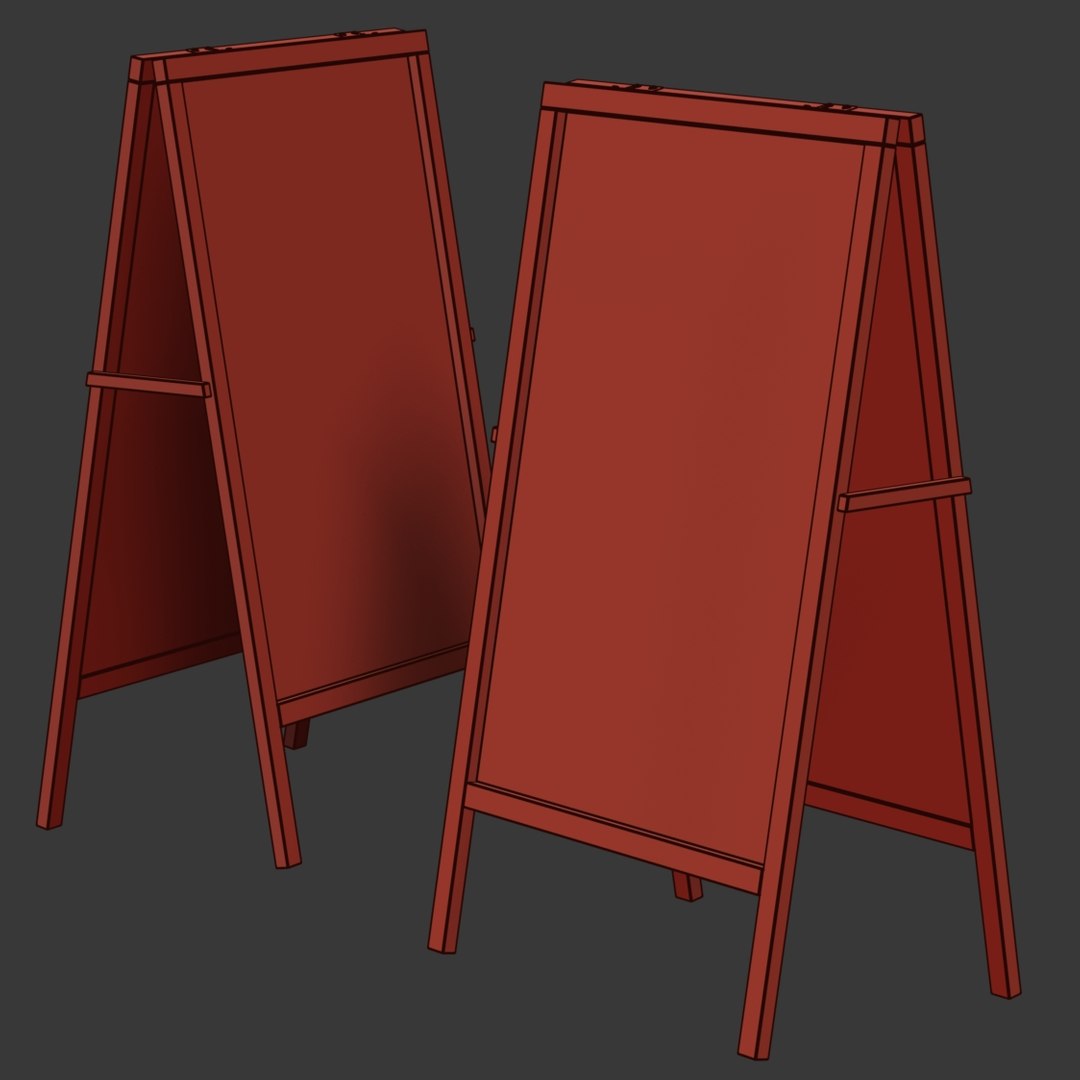 Board menu 3D model - TurboSquid 1644343