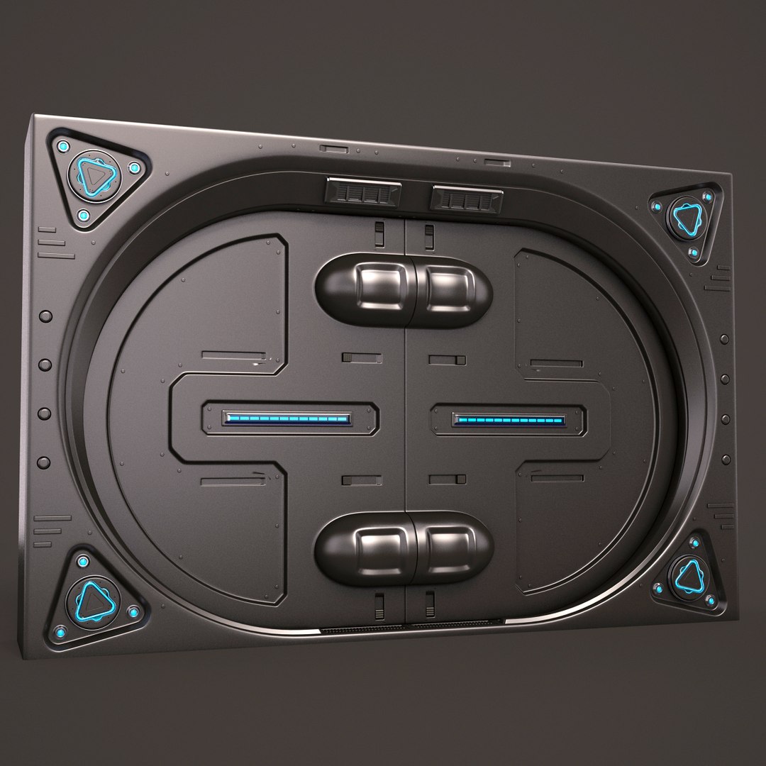 Sci Fi Door Model - TurboSquid 1236796