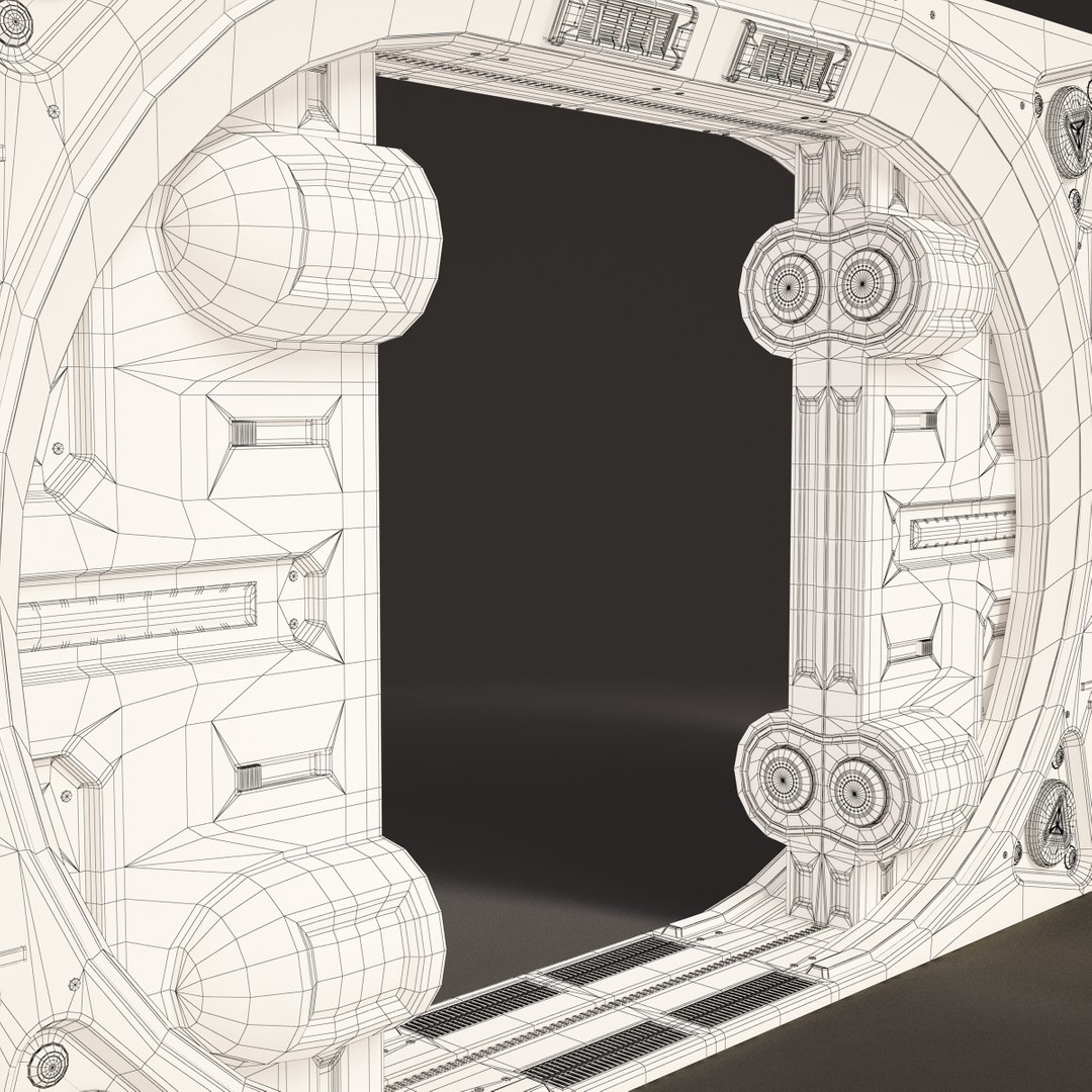 Sci Fi Door Model - TurboSquid 1236796