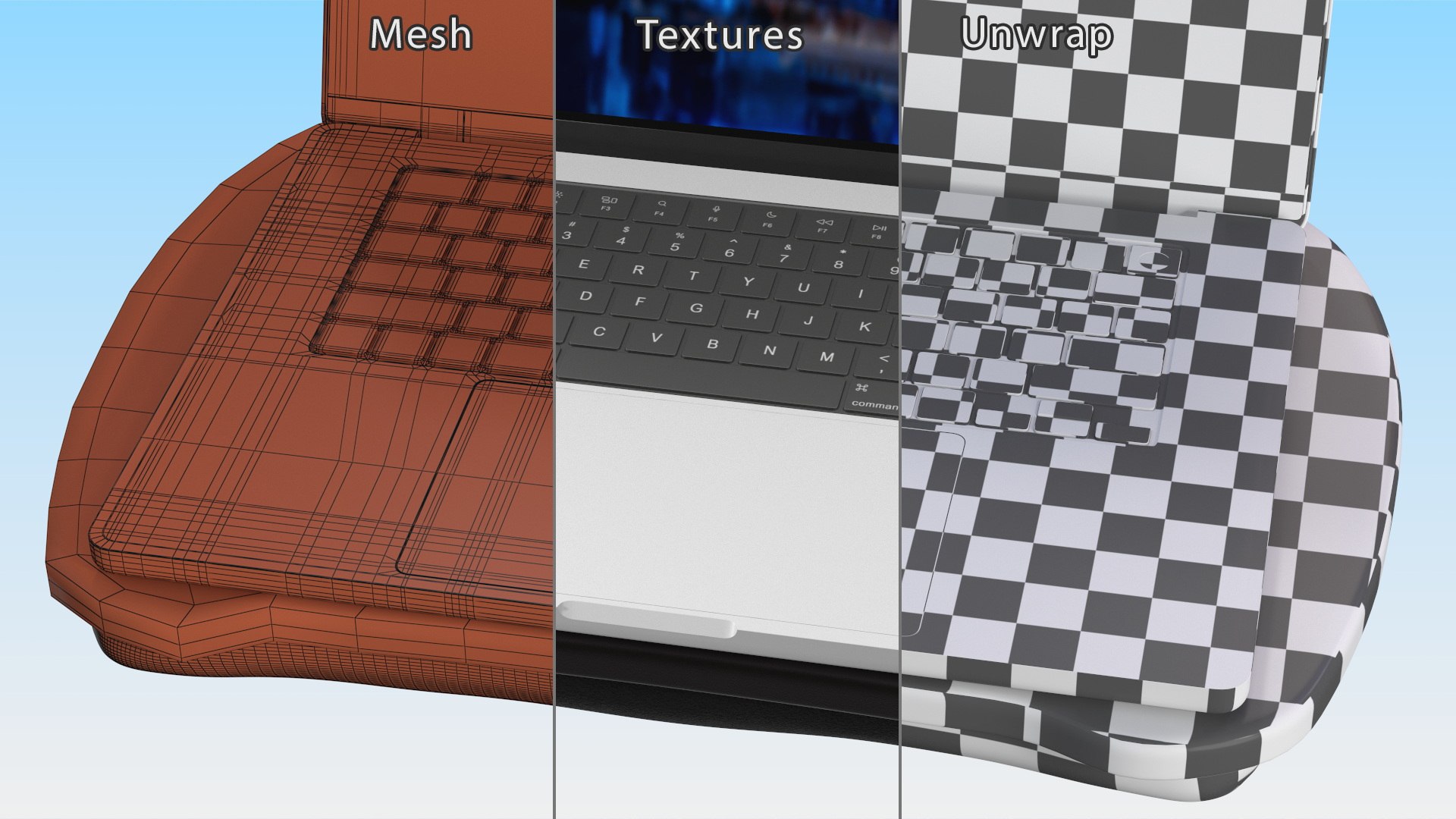 Laptop Stand Table Black 3D Model - TurboSquid 2091522