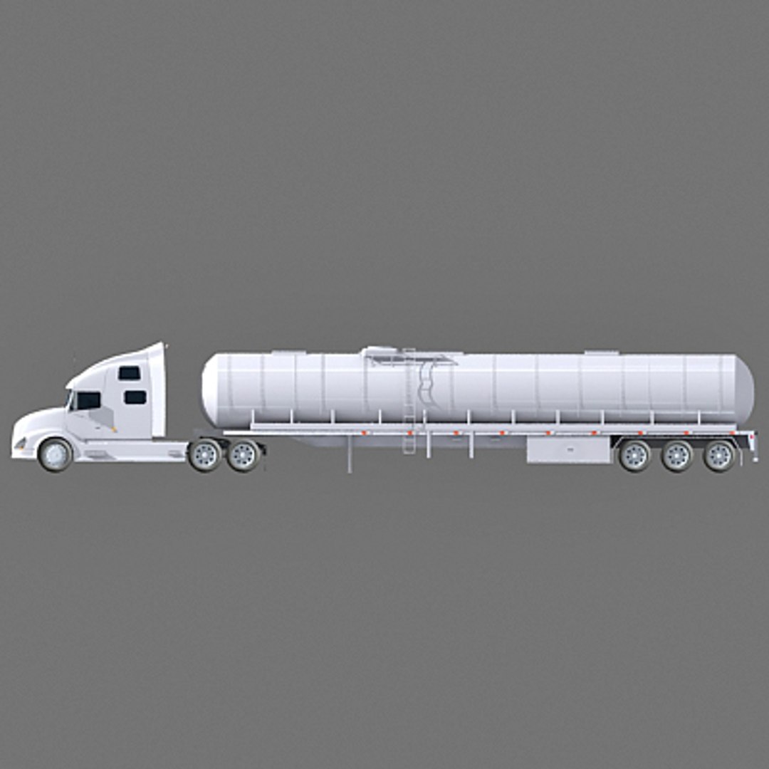 Truck Trailer 3d Model
