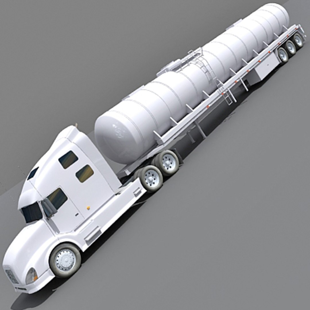Truck Trailer 3d Model