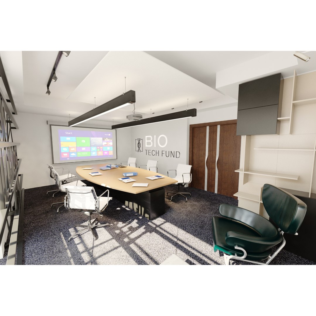 3D Room Office Conference Table - TurboSquid 1642583