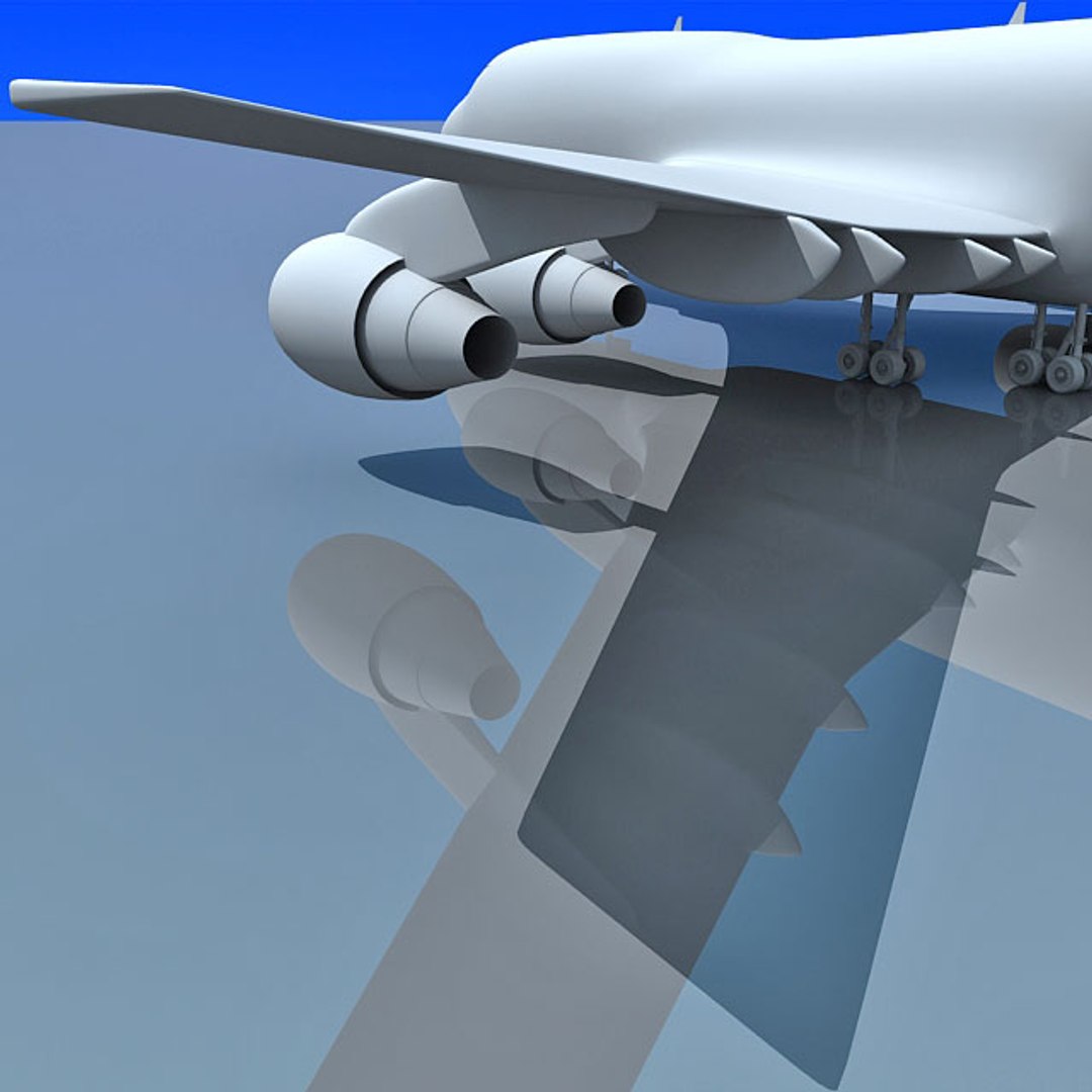 3d Model Of Airbus B 747