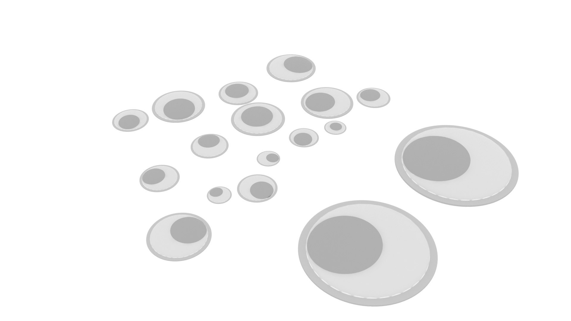 3D Google Eyes Set - TurboSquid 1769346