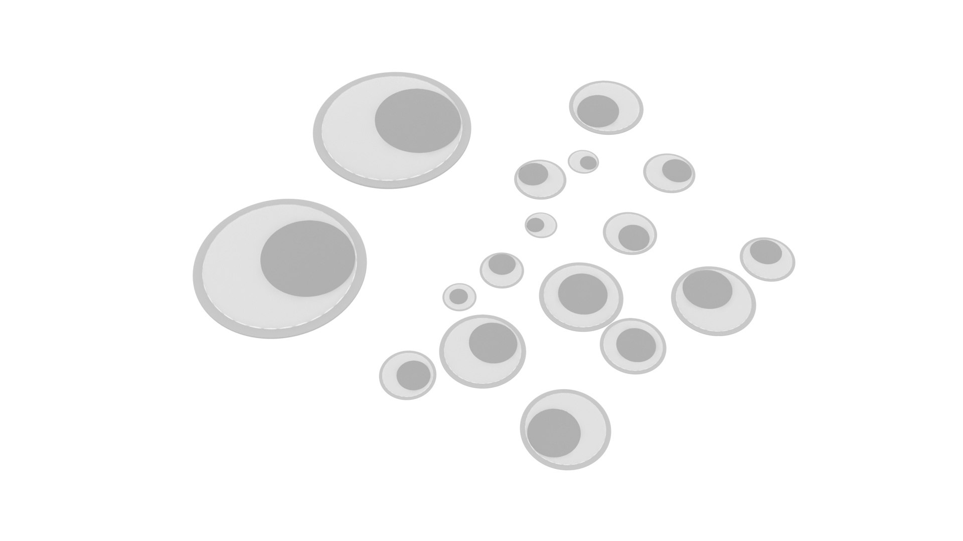 3D Google Eyes Set - TurboSquid 1769346