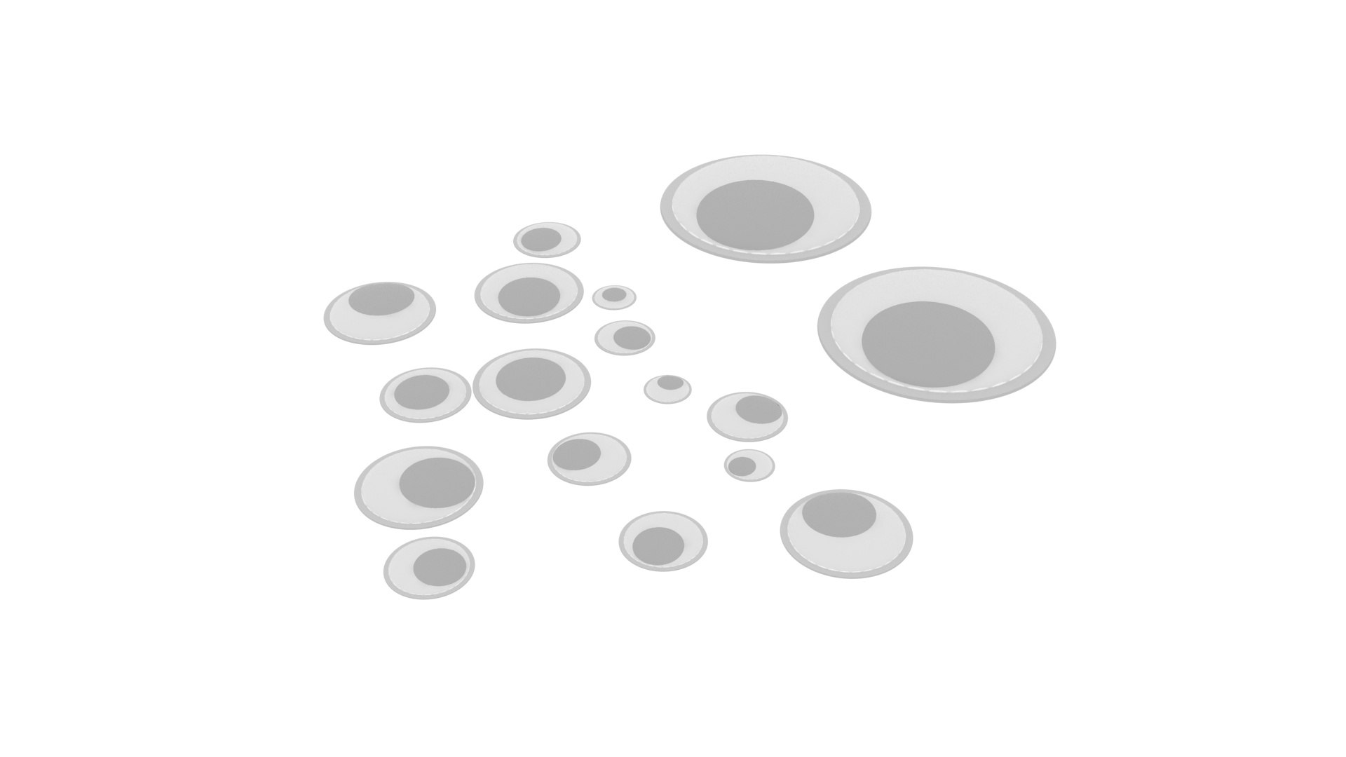 3D Google Eyes Set - TurboSquid 1769346