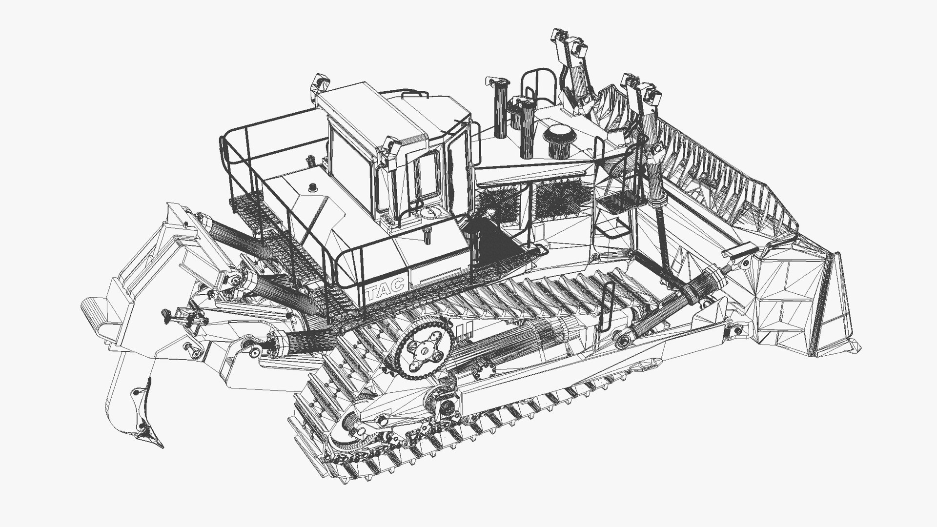 3D Bulldozer - TurboSquid 2088491