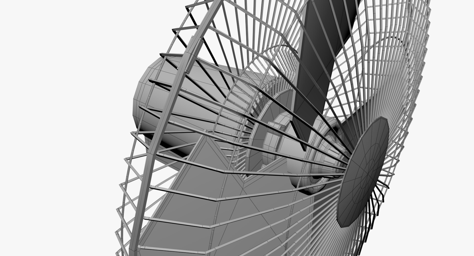 3d model of floor standing fan