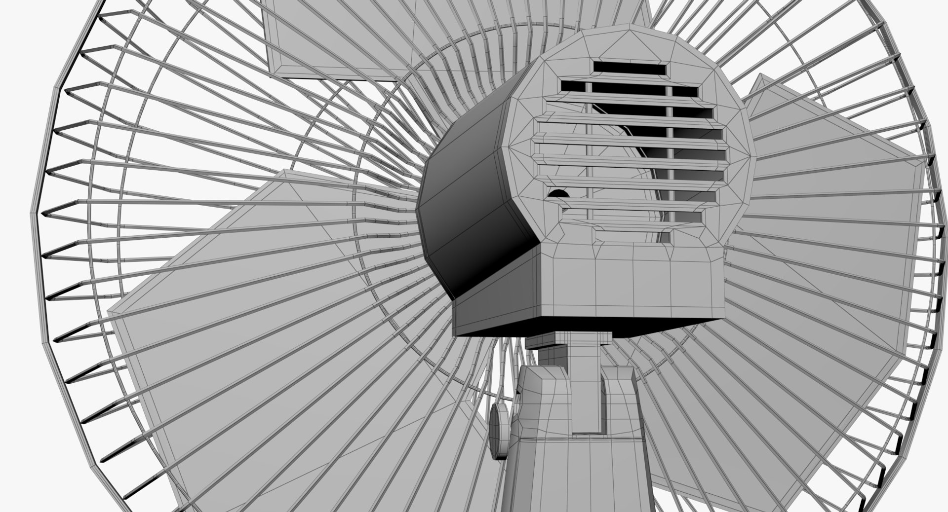 3d model of floor standing fan