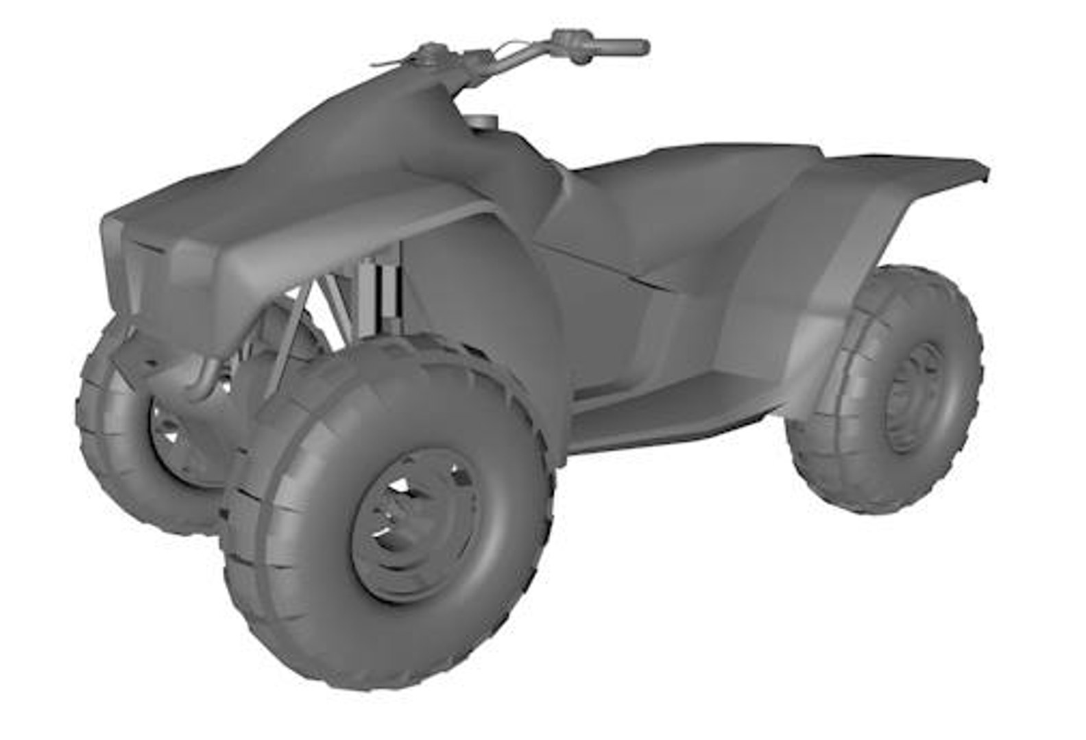quad bike 3d model