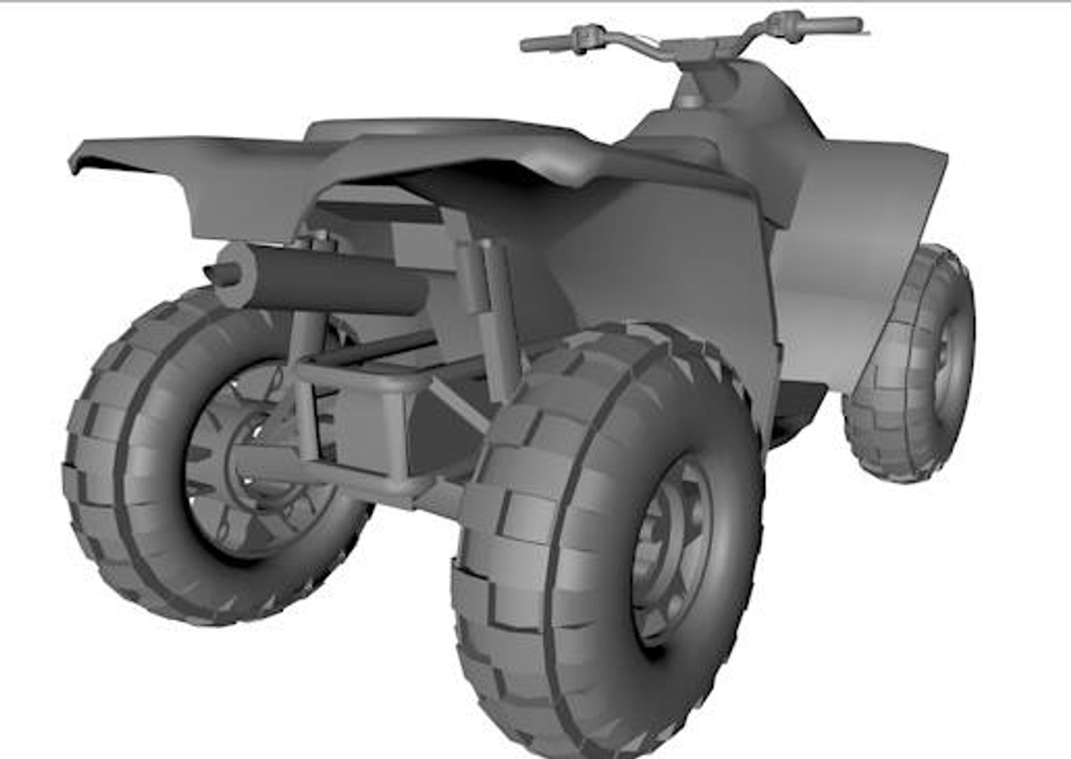 quad bike 3d model