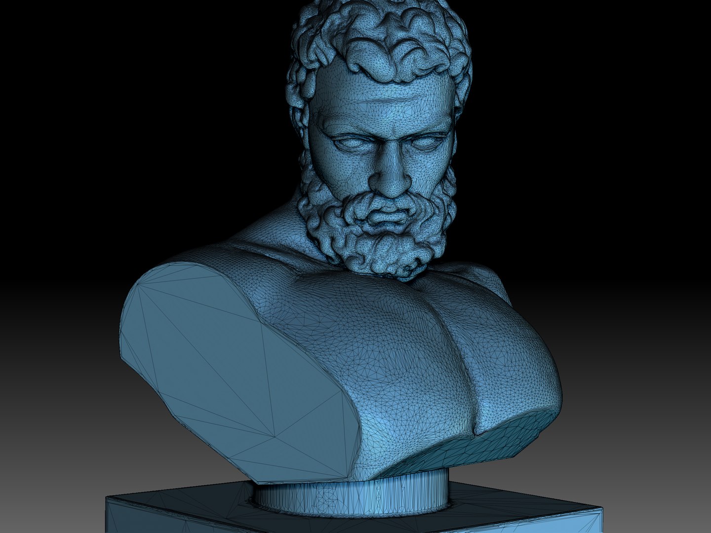 3D Model Hercule Bust - TurboSquid 1979481